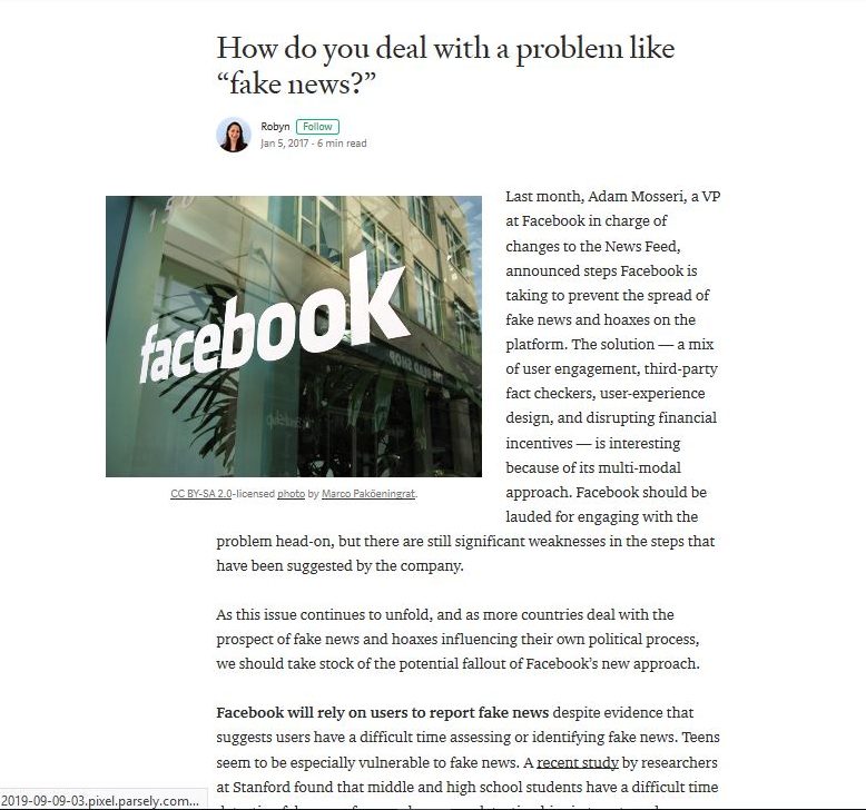 How do you deal with a problem like fake news?” | Educator’s Fake News ...