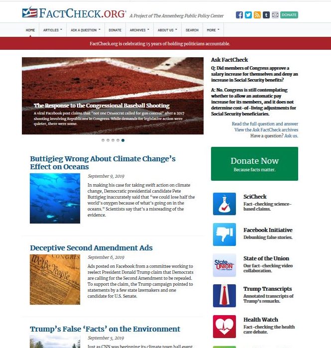 FactCheck.org | Educator’s Fake News Toolkit